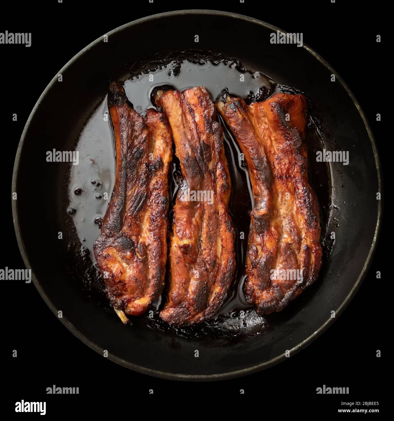 Fried pork ribs in hi-res stock photography and images - Alamy