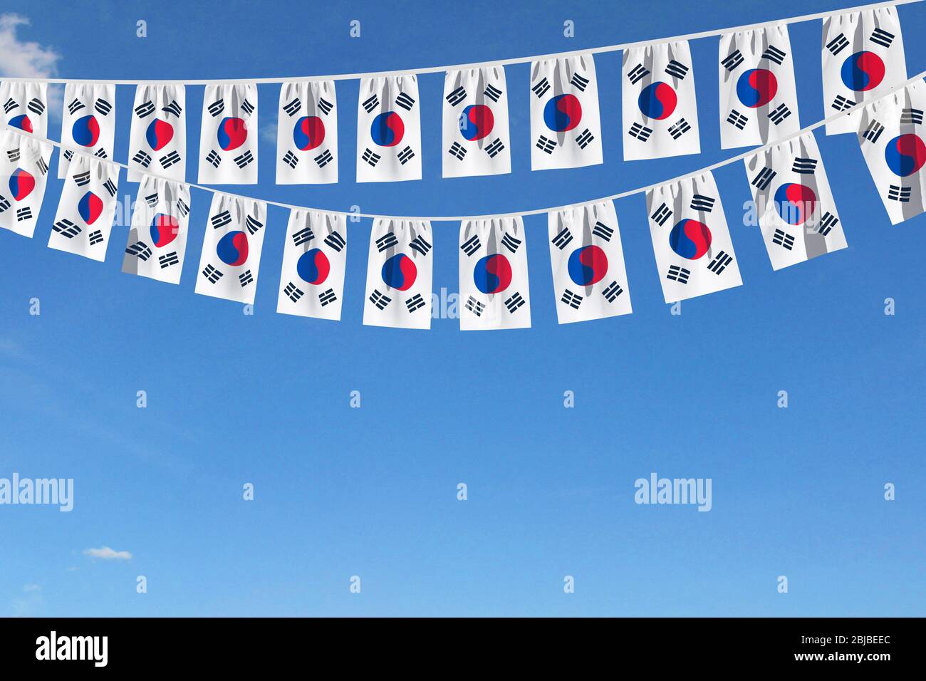 South korea national flag flags hi-res stock photography and images - Alamy