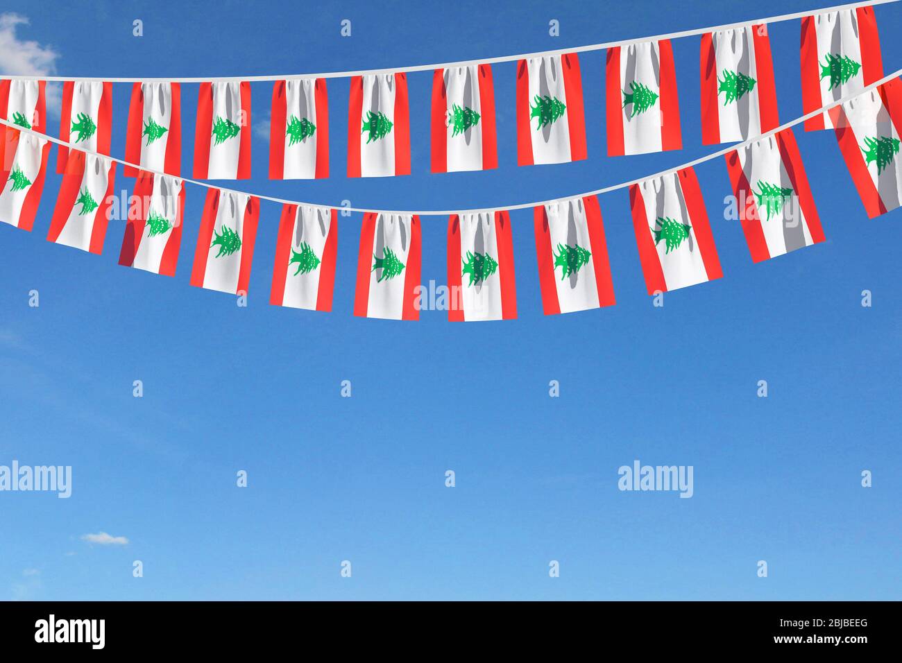 Waving flag of lebanon hi-res stock photography and images - Alamy