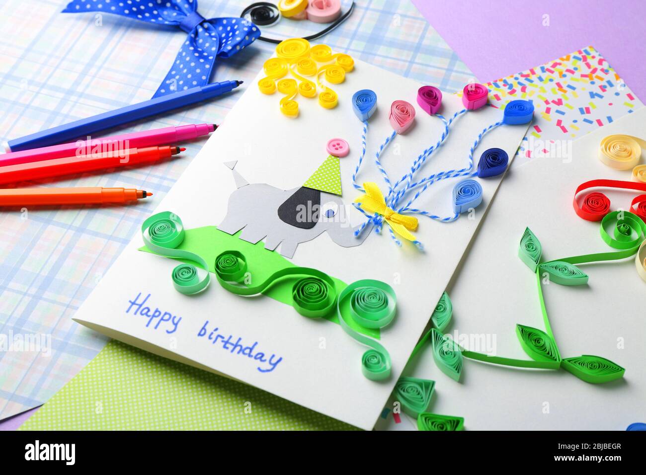 Handmade paper invitation cards hi-res stock photography and images - Alamy