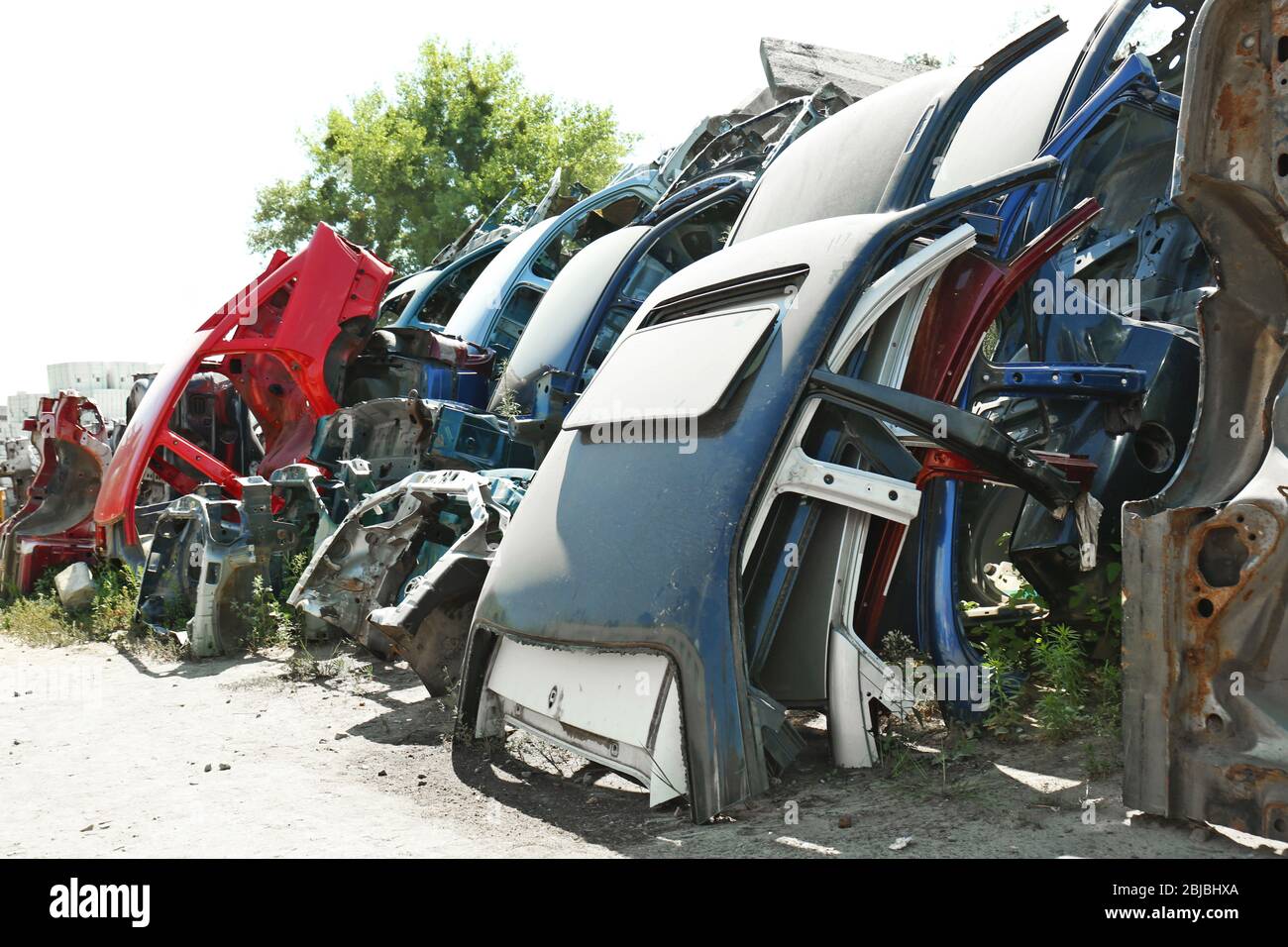 Broken car dump Stock Photo - Alamy