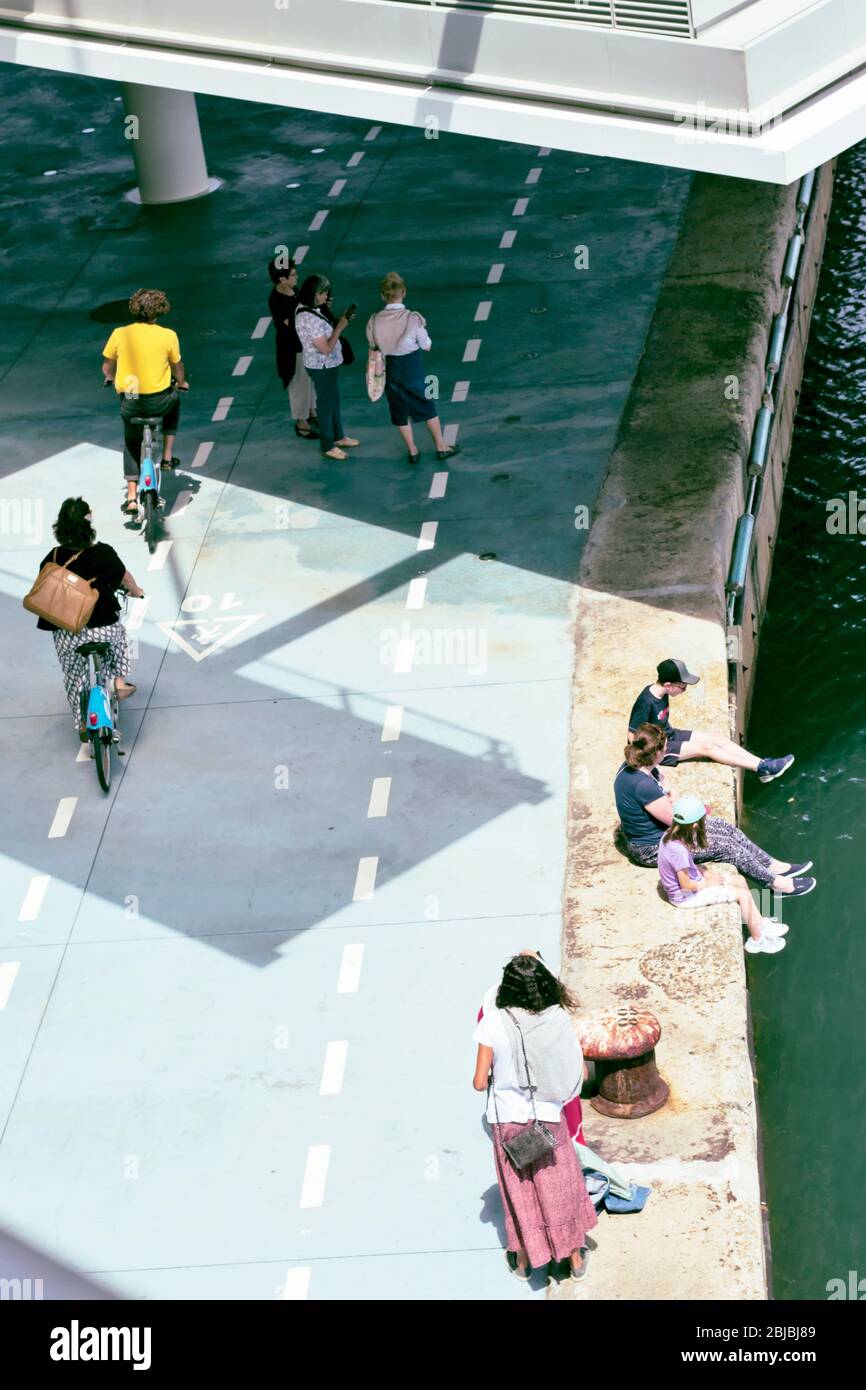 people enjoying Santander Stock Photo - Alamy
