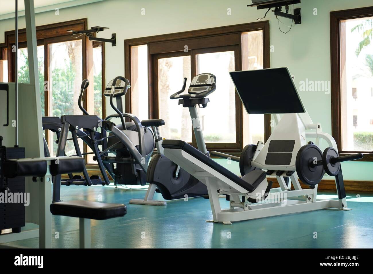 Fitness club interior hi-res stock photography and images - Alamy
