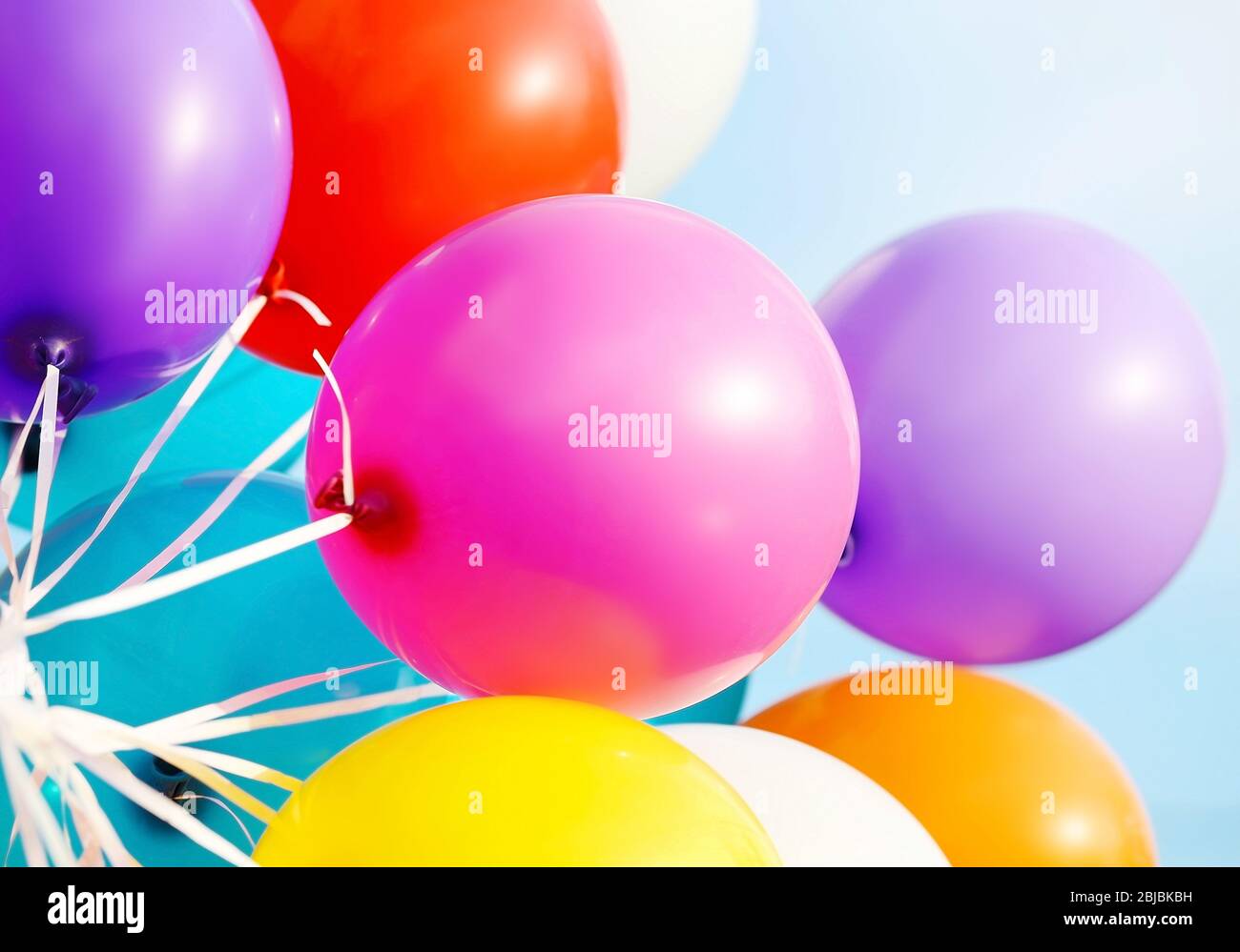 Blue party balloons floating outdoor hi-res stock photography and ...