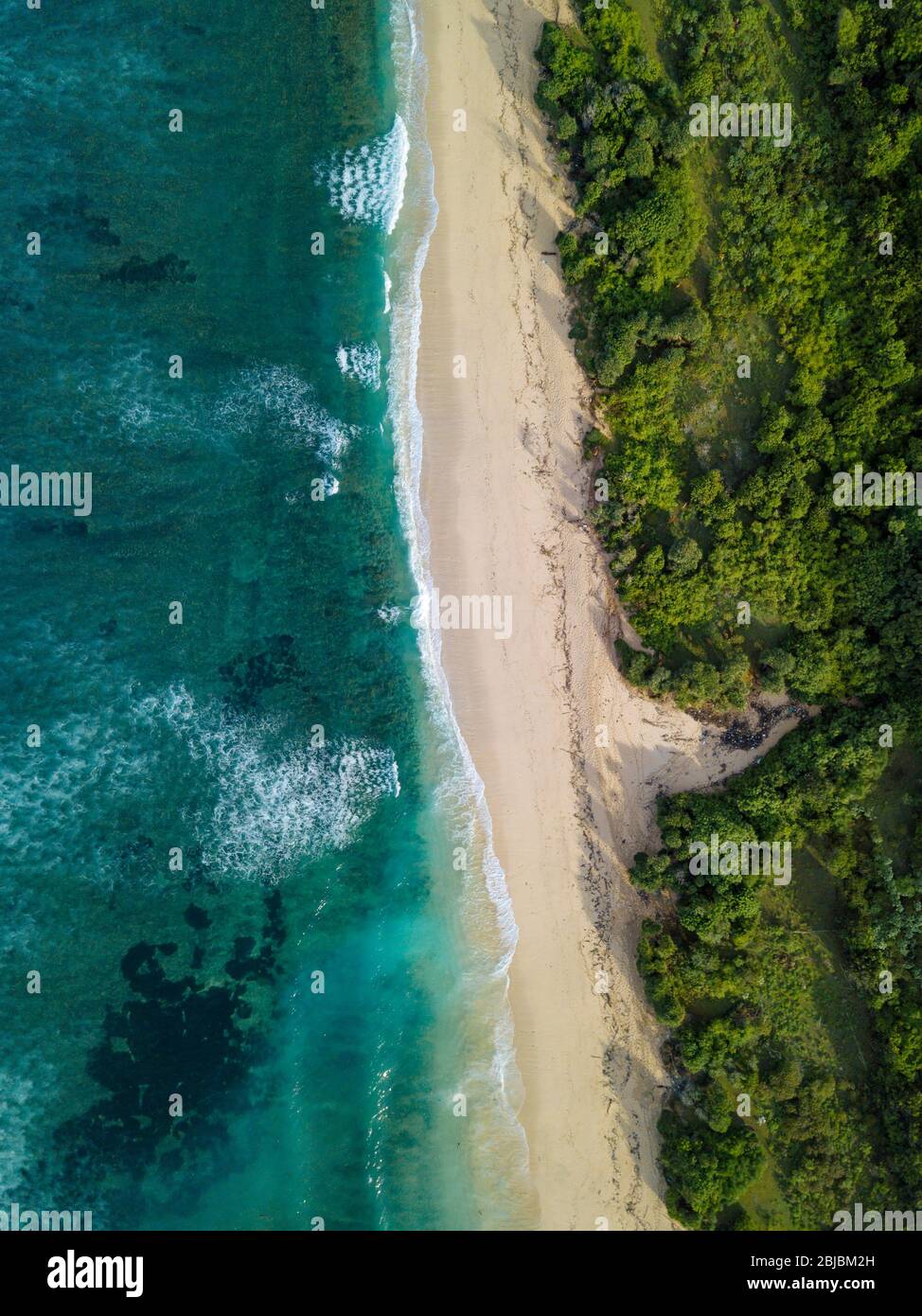 Aerial view of tropical beach, Bali, Indonesia Stock Photo - Alamy