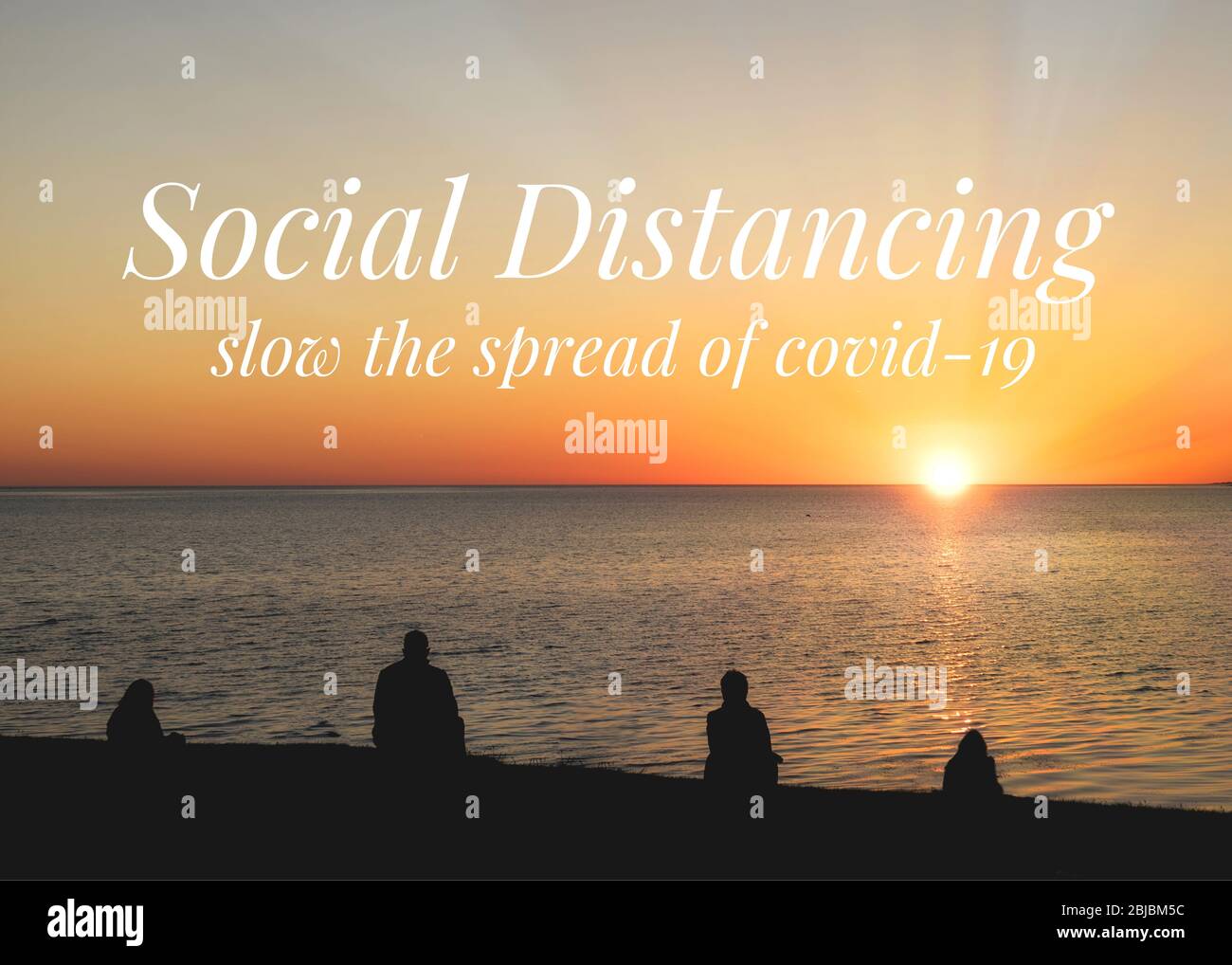 Inspirational Typographic Quote - Social distancing concept Stock Photo ...