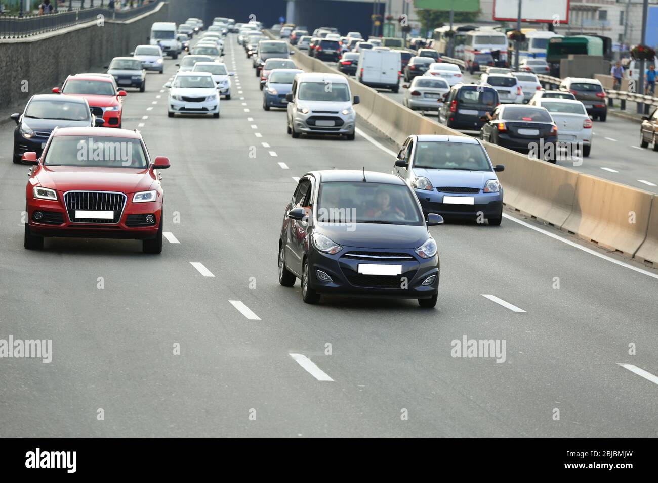 View of road with cars Stock Photo - Alamy