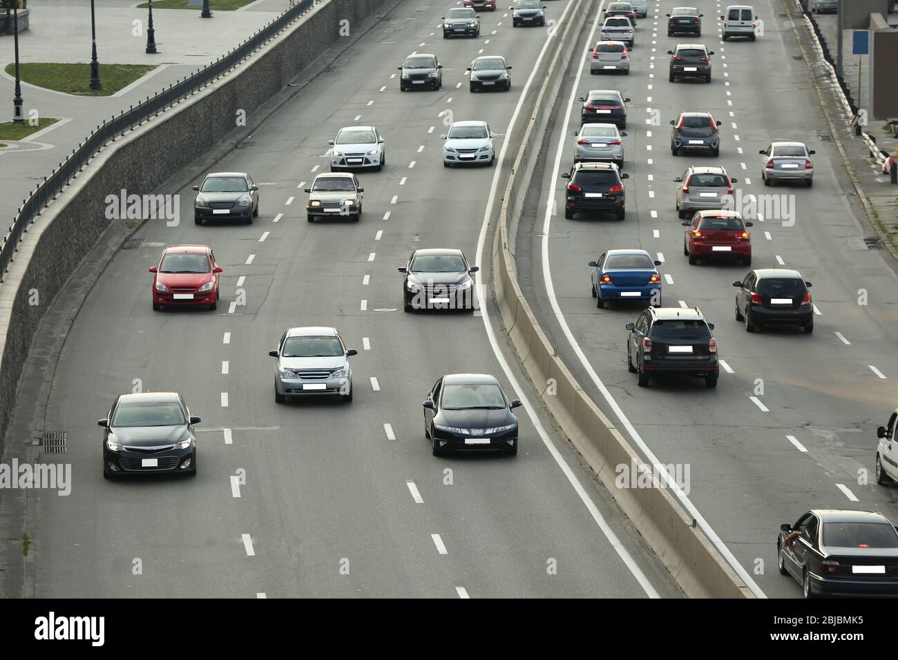 View of road with cars Stock Photo - Alamy