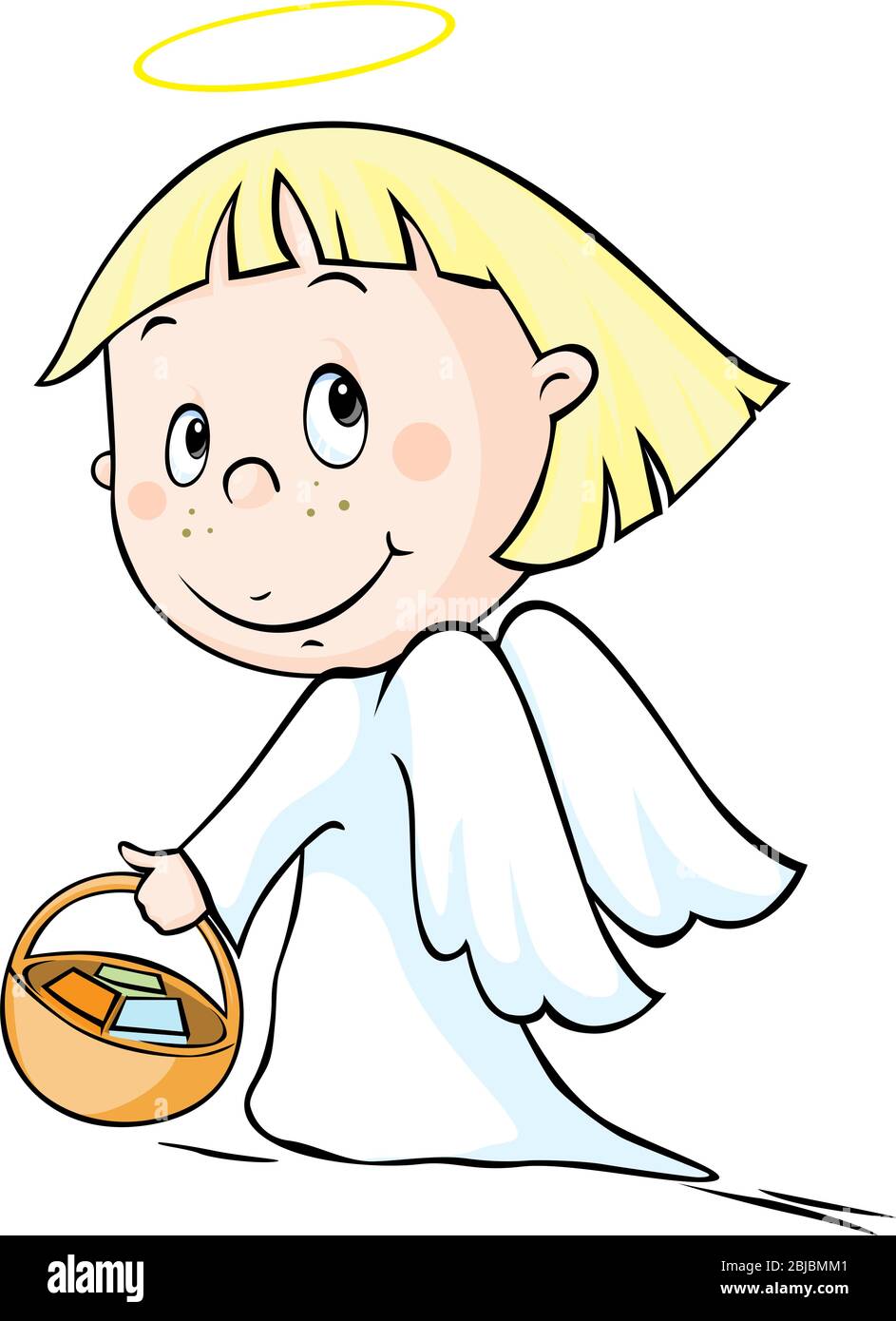 Cute Angel Cartoon Stock Vector Image & Art - Alamy