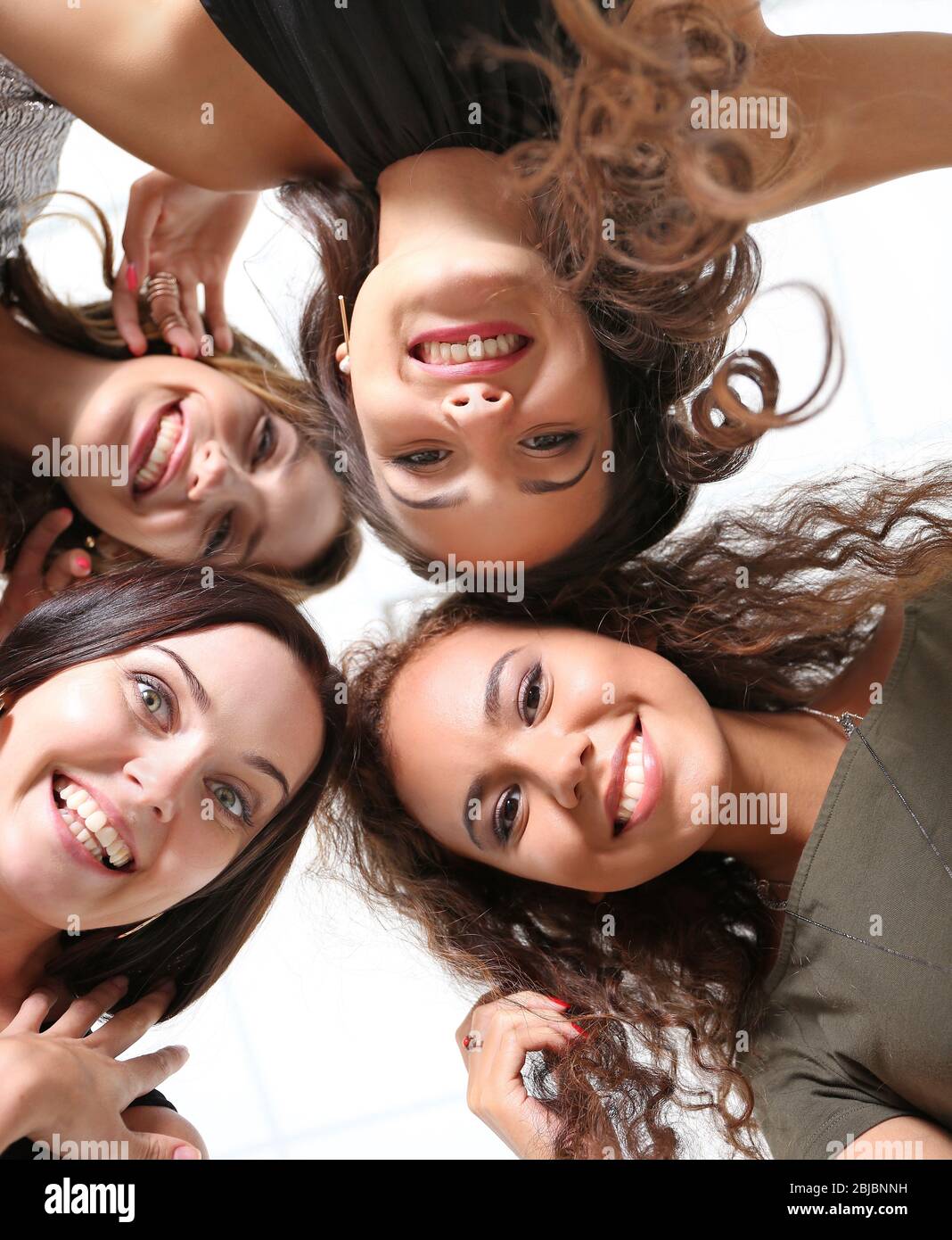 Beautiful girls happy together Stock Photo - Alamy
