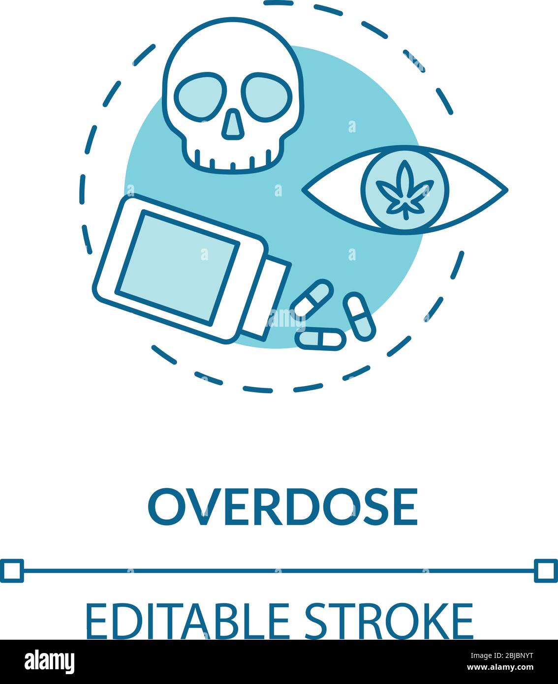 Overdose concept icon Stock Vector Image & Art - Alamy