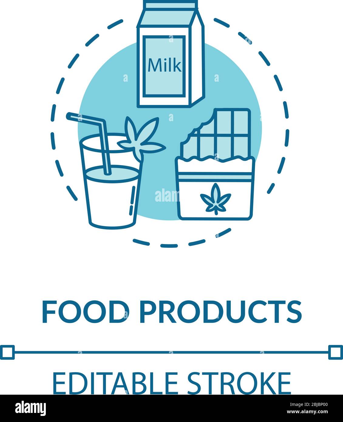 Food products concept icon Stock Vector Image & Art - Alamy