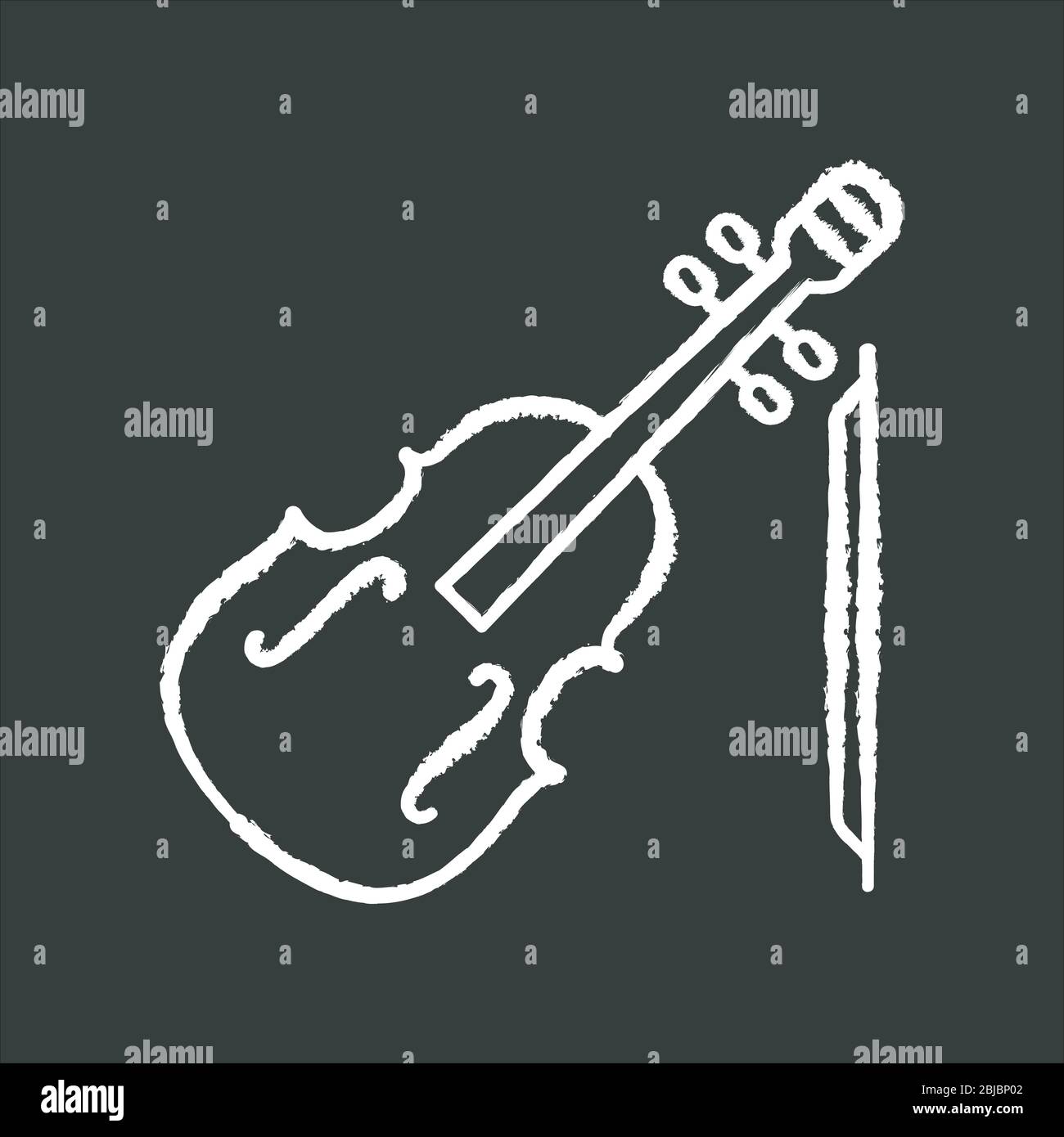 Acoustic violin icon doodle Stock Vector Images - Alamy