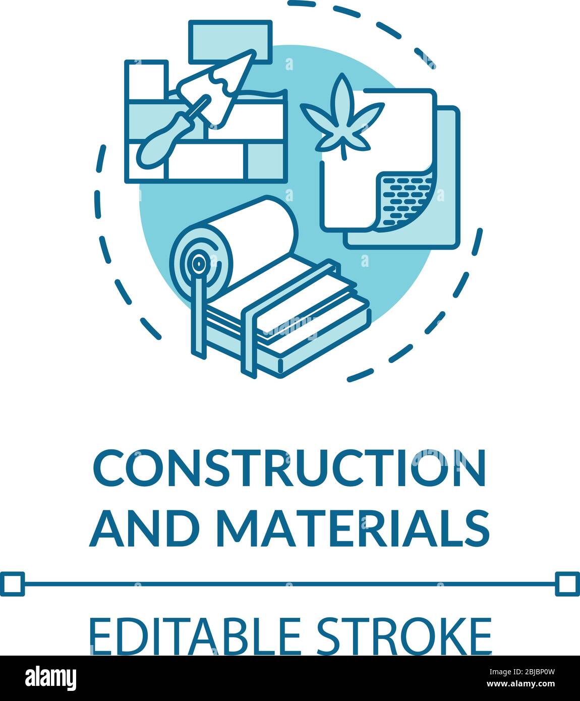 Construction and materials concept icon Stock Vector Image & Art - Alamy