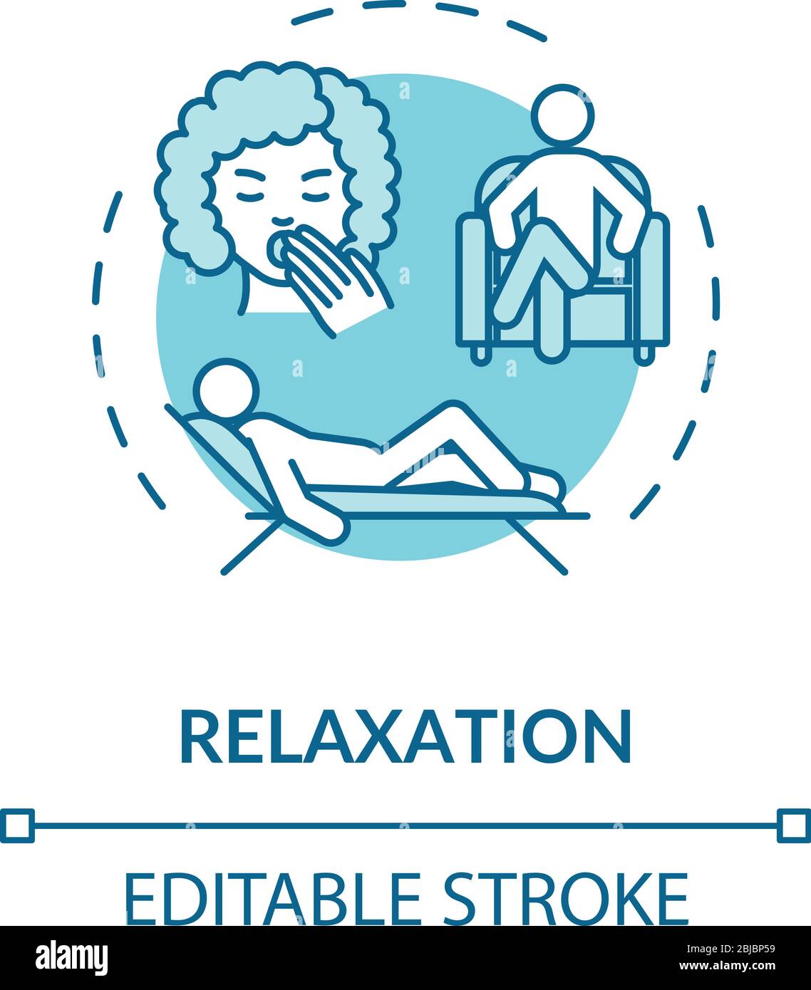 Relaxation concept icon Stock Vector Image & Art - Alamy