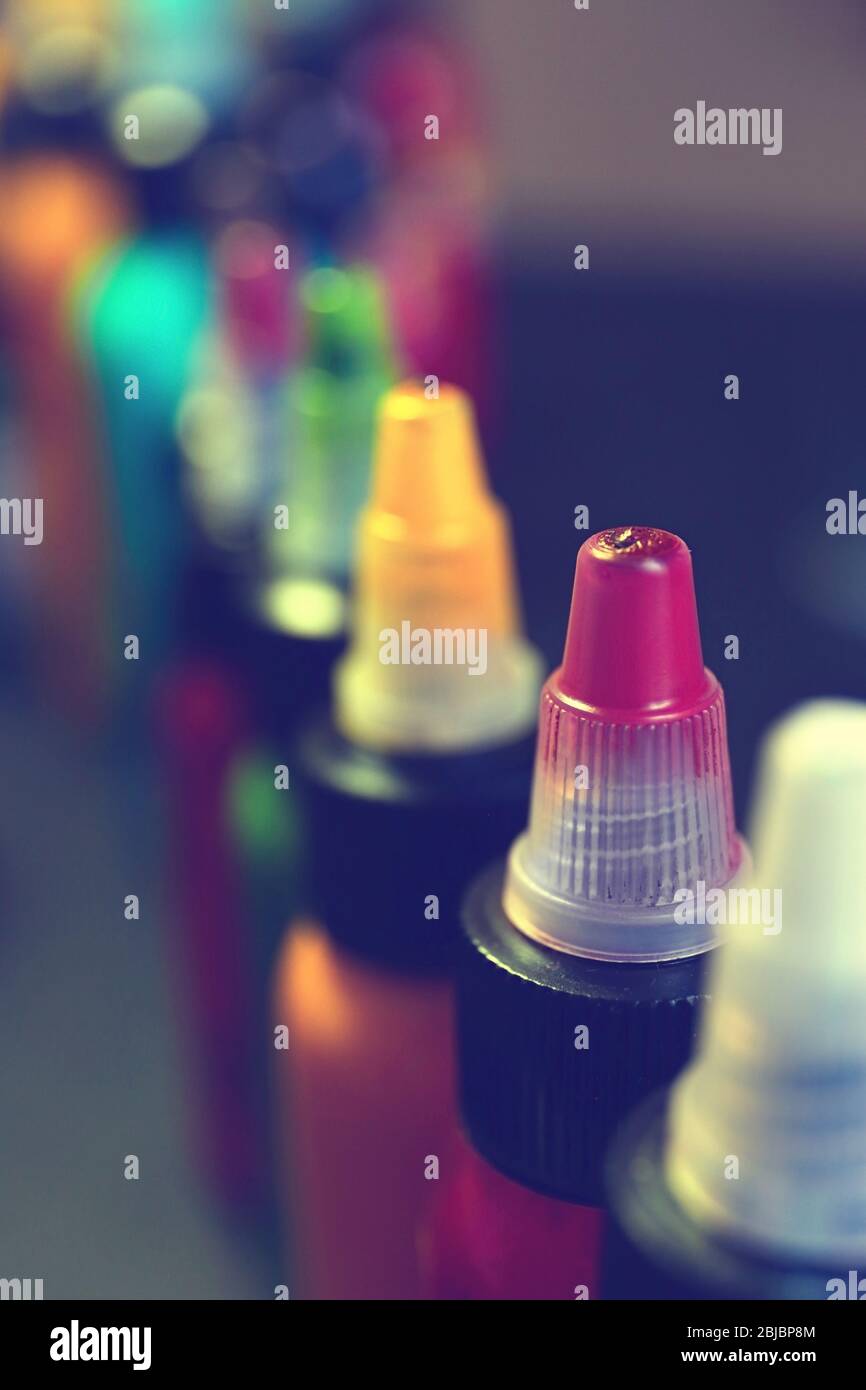 Tattoo colors material hi-res stock photography and images - Alamy
