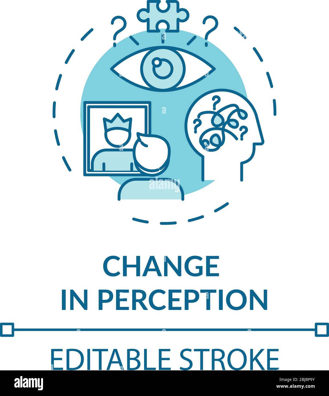 Change in perception concept icon Stock Vector Image & Art - Alamy