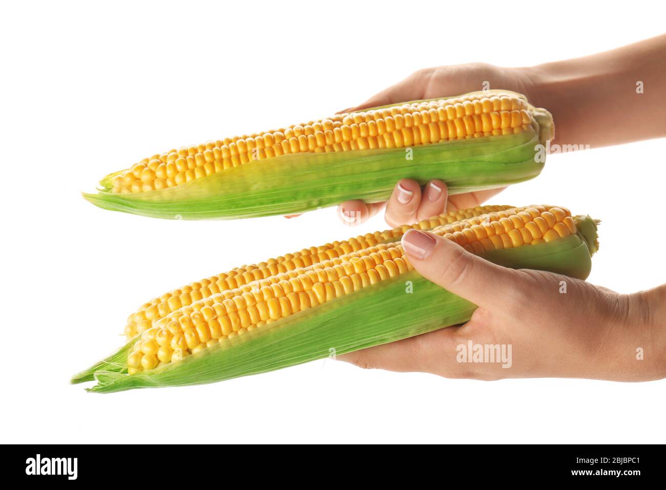 Female farmer holding harvest Cut Out Stock Images & Pictures - Alamy