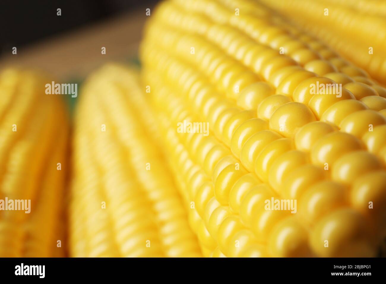 Fresh sweet corn, closeup Stock Photo - Alamy