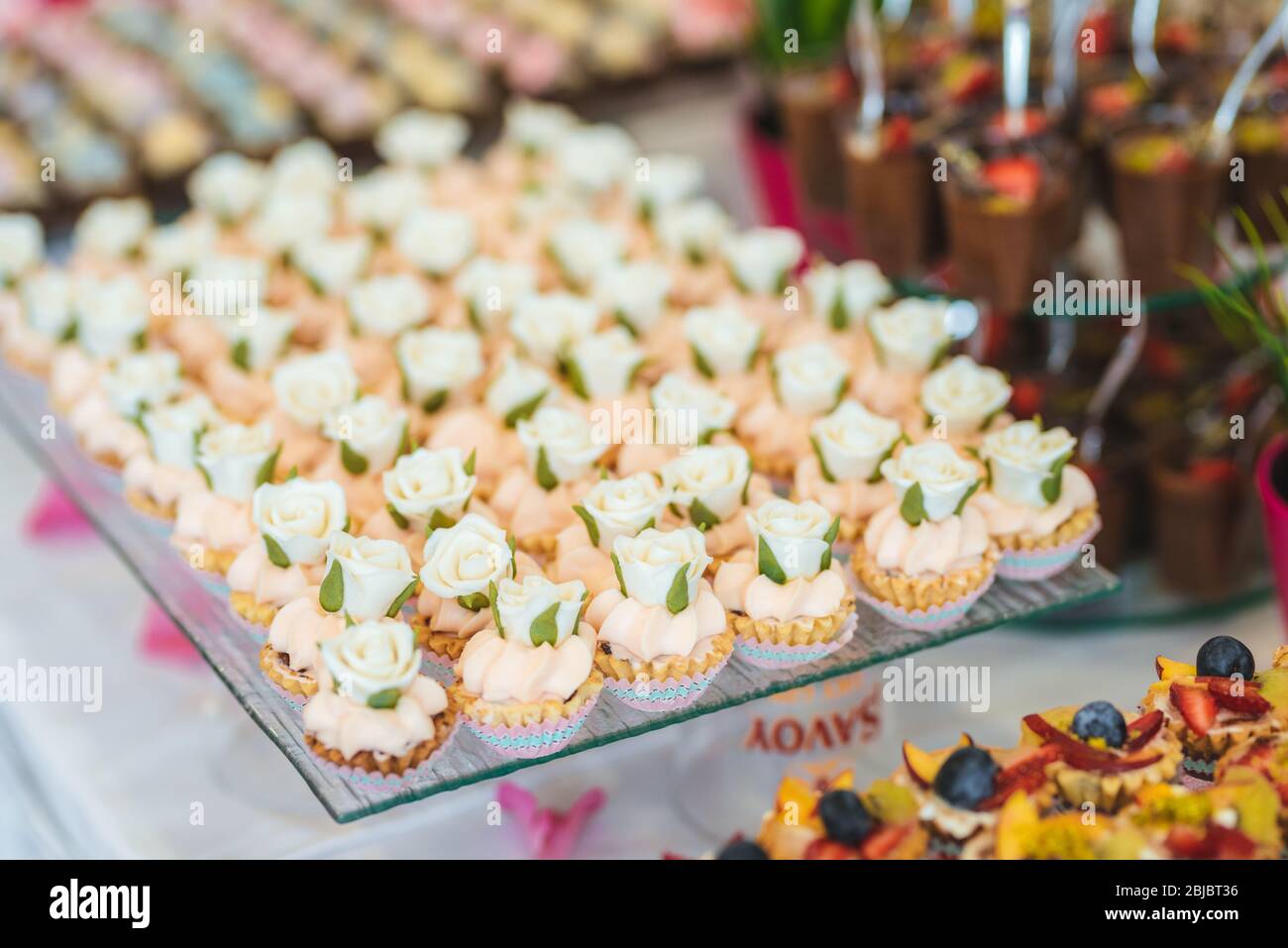Dessert catering - cake and dessert catering Stock Photo - Alamy
