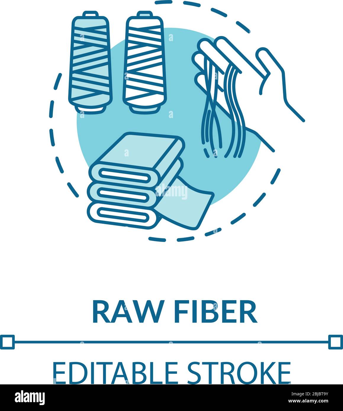Raw fiber concept icon Stock Vector Image & Art - Alamy