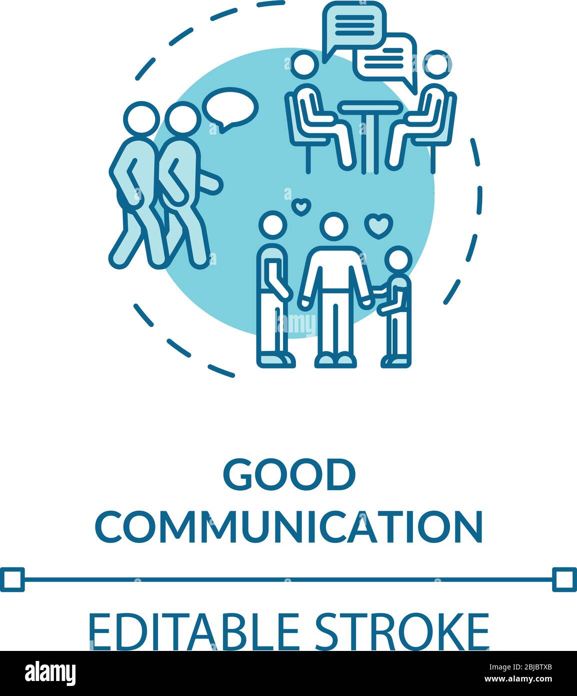 Good communication concept icon Stock Vector Image & Art - Alamy