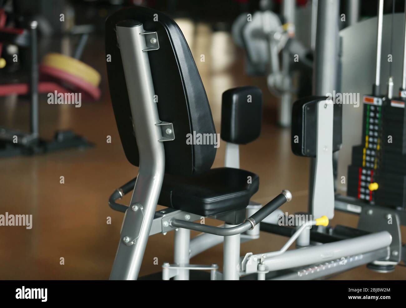 Training apparatus in modern gym Stock Photo - Alamy