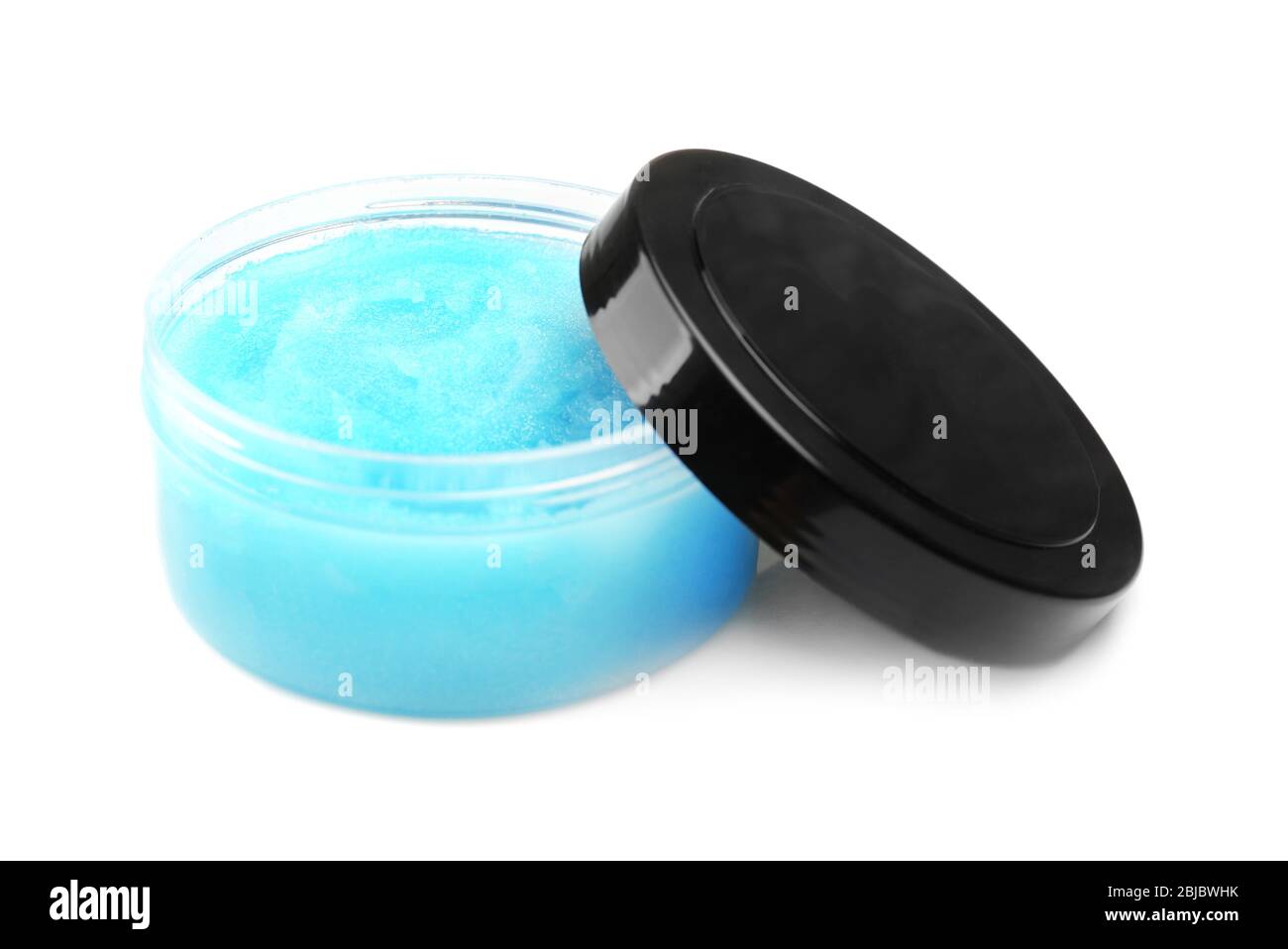 Body scrub on white background Stock Photo - Alamy