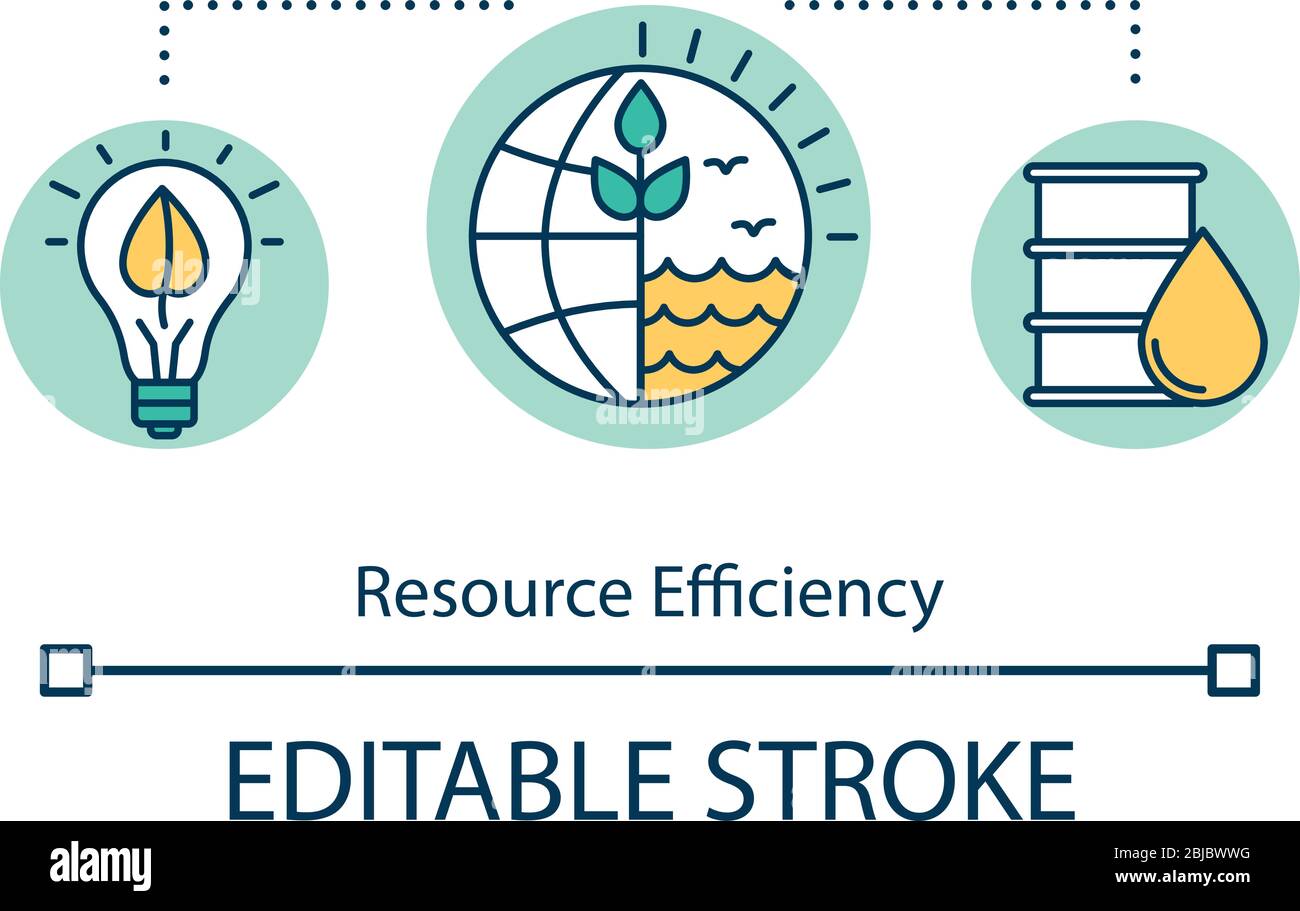 Resource efficiency concept icon Stock Vector Image & Art - Alamy