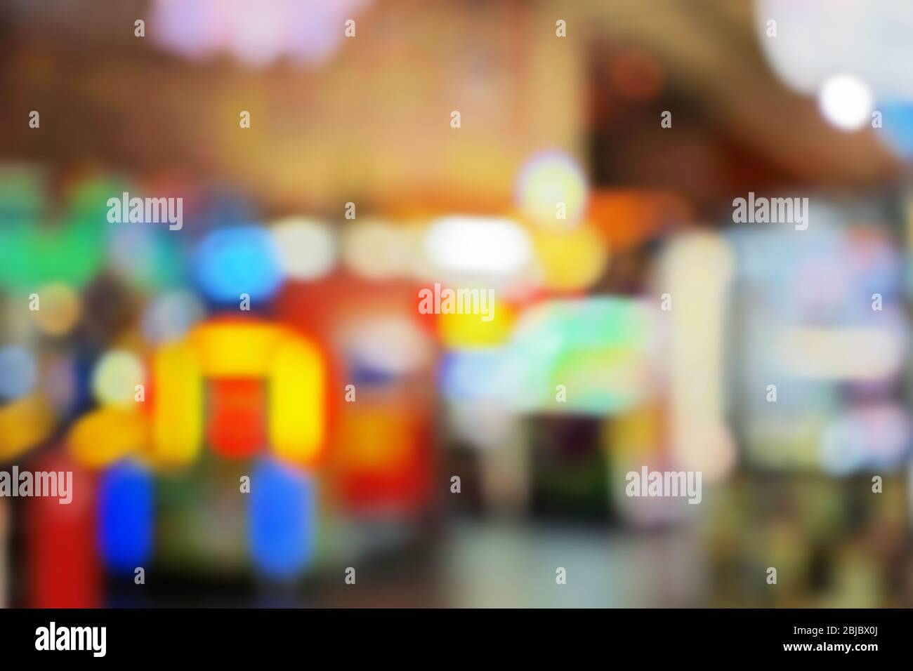 Blurred background of game play zone Stock Photo - Alamy
