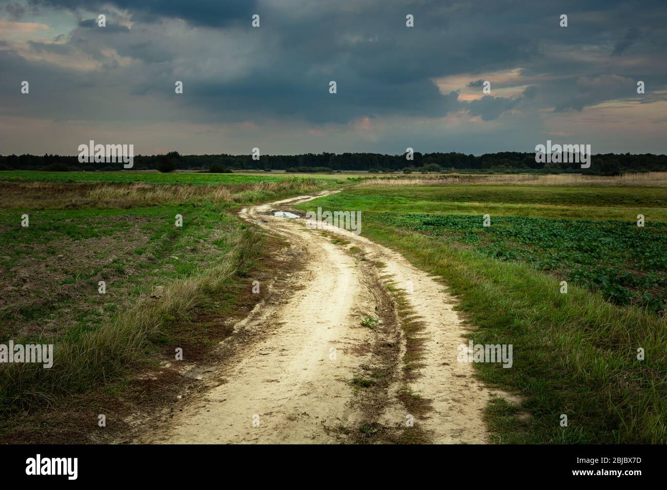 Green fields meadows dark hi-res stock photography and images - Alamy