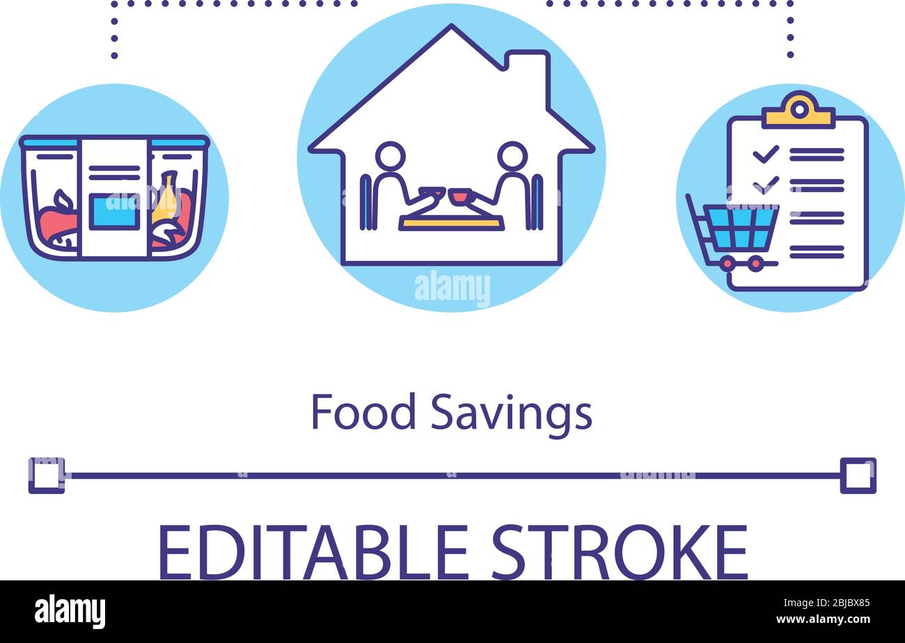 Food cost saving money Stock Vector Images - Alamy