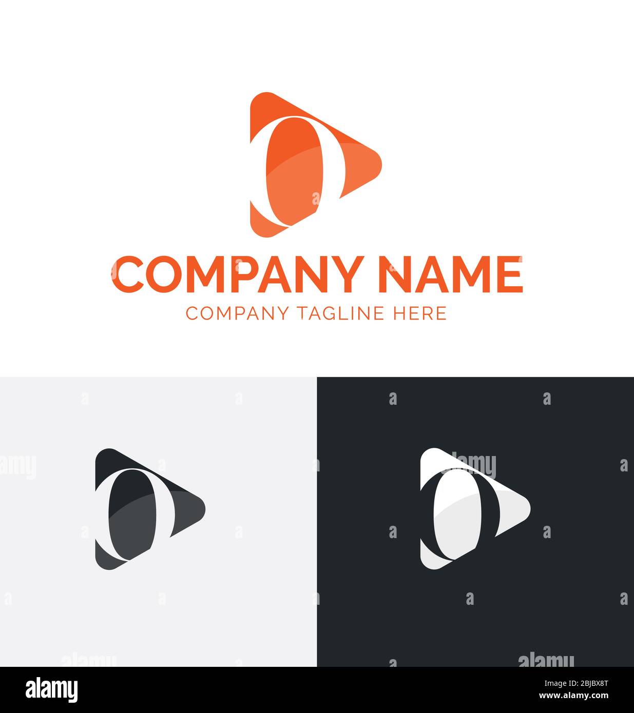 O letter multimedia logo template. Letter O logo vector template. O ...