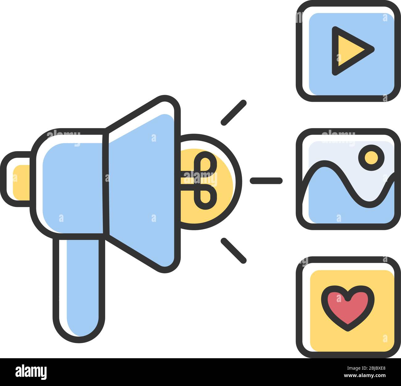 Campaign RGB color icon Stock Vector Image & Art - Alamy