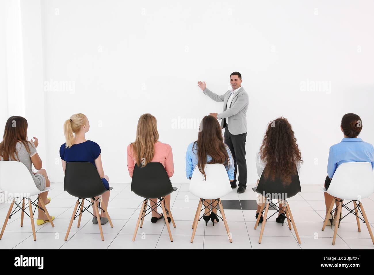 Group of people at business presentation Stock Photo - Alamy