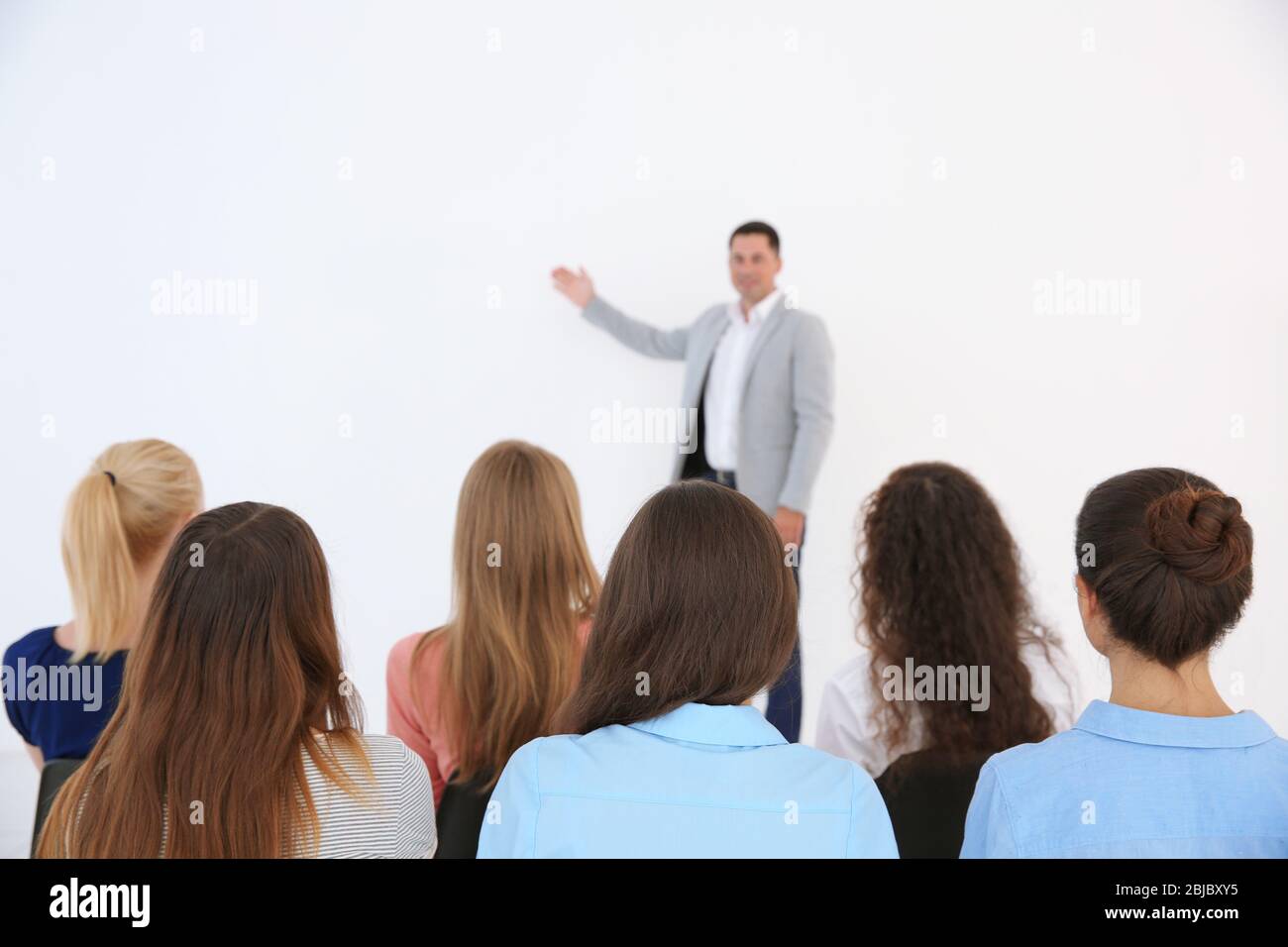 Group of people at business presentation Stock Photo - Alamy