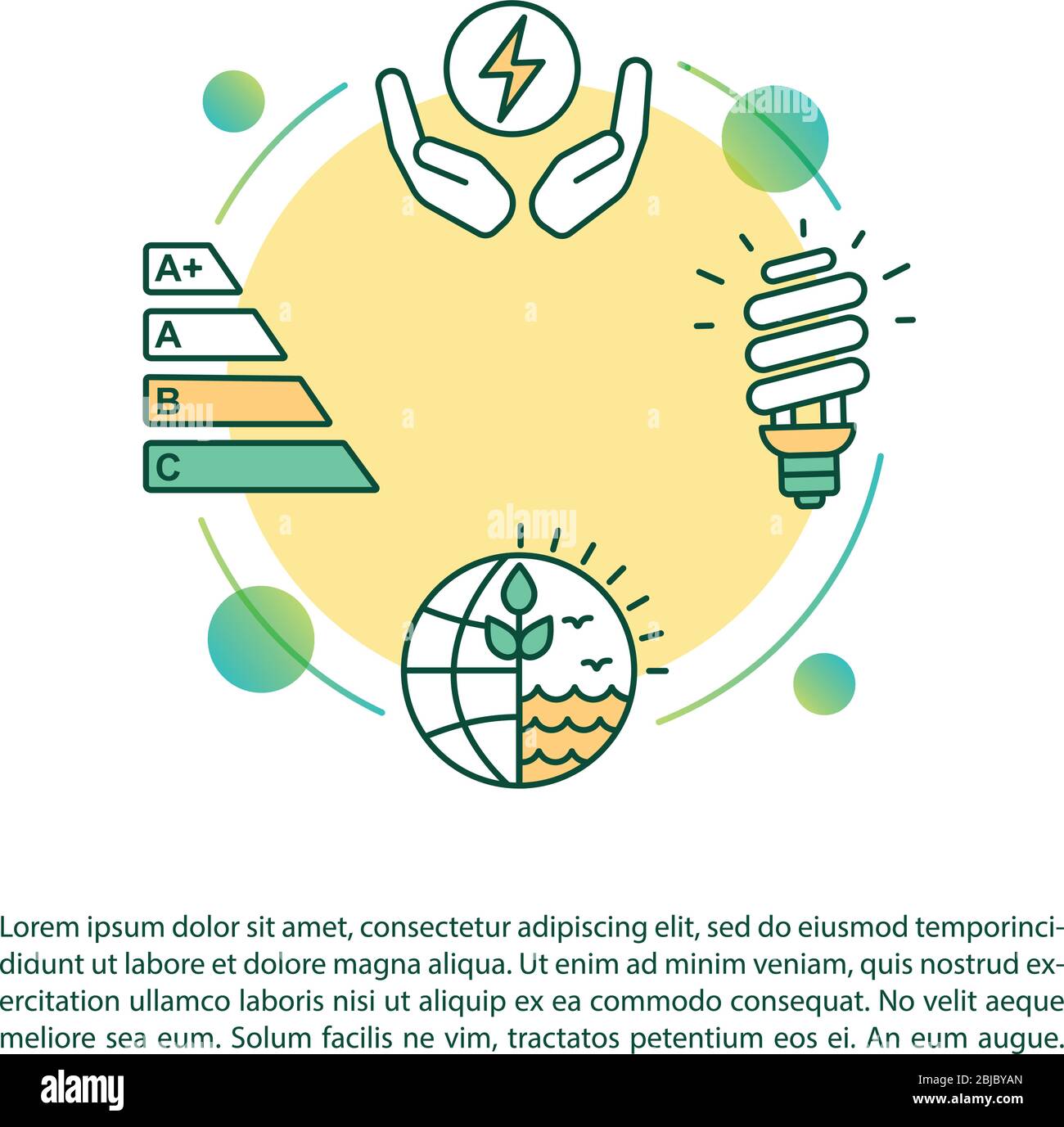 Natural resources saving concept icon with text Stock Vector Image ...