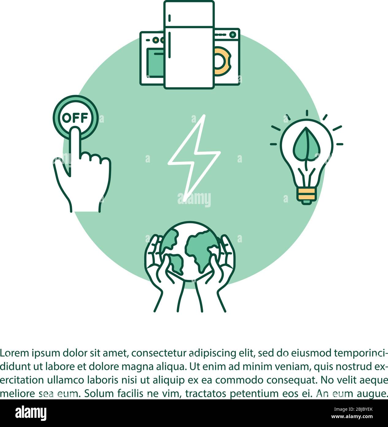Economy energy saving line Stock Vector Images - Alamy