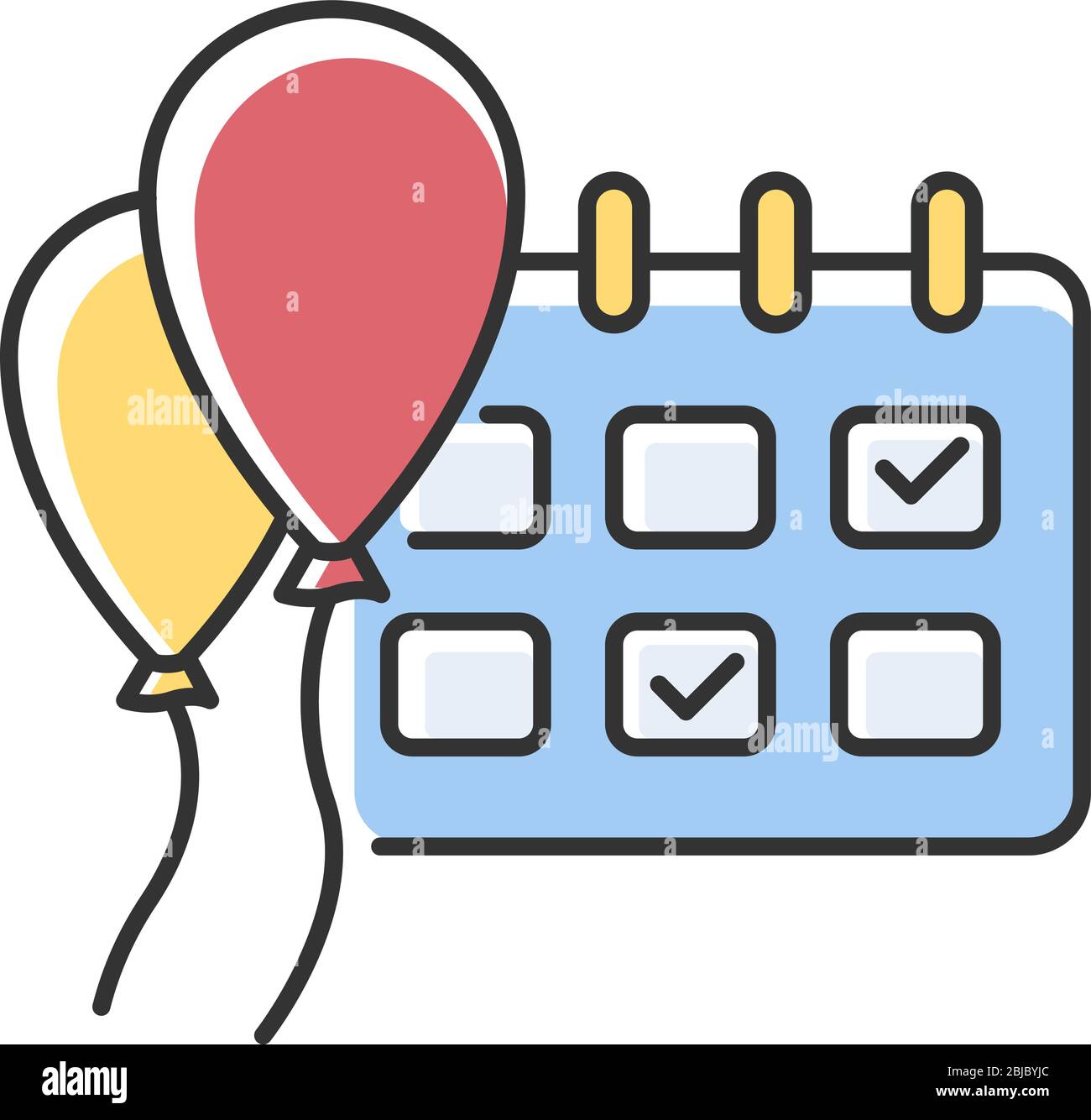 Events RGB color icon Stock Vector Image & Art - Alamy