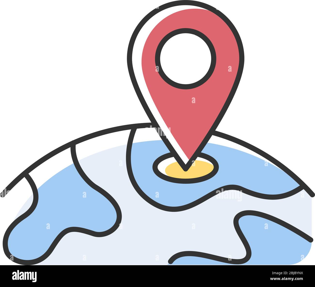 Location RGB color icon Stock Vector Image & Art - Alamy