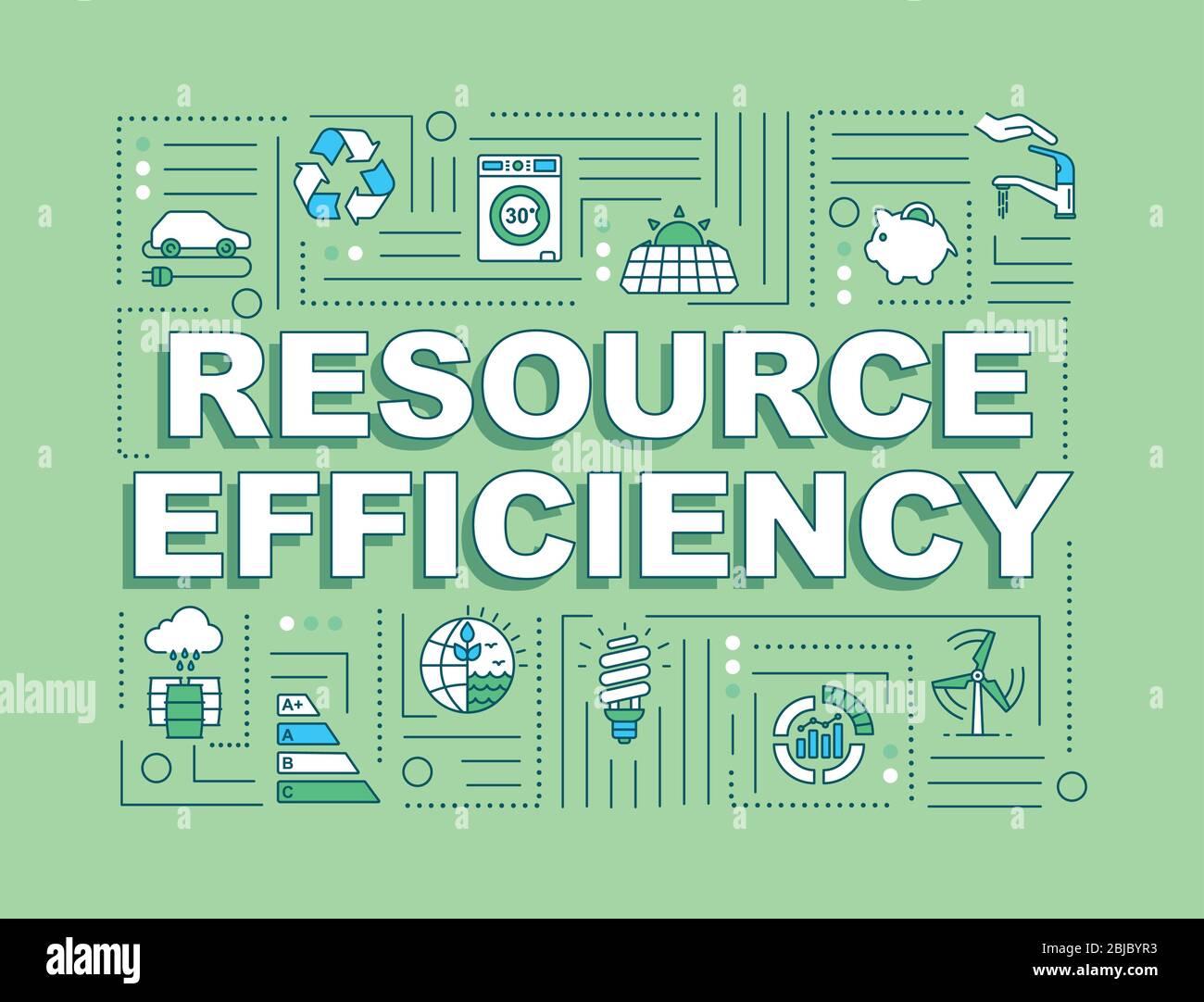 Resources efficiency word concepts banner Stock Vector Image & Art - Alamy