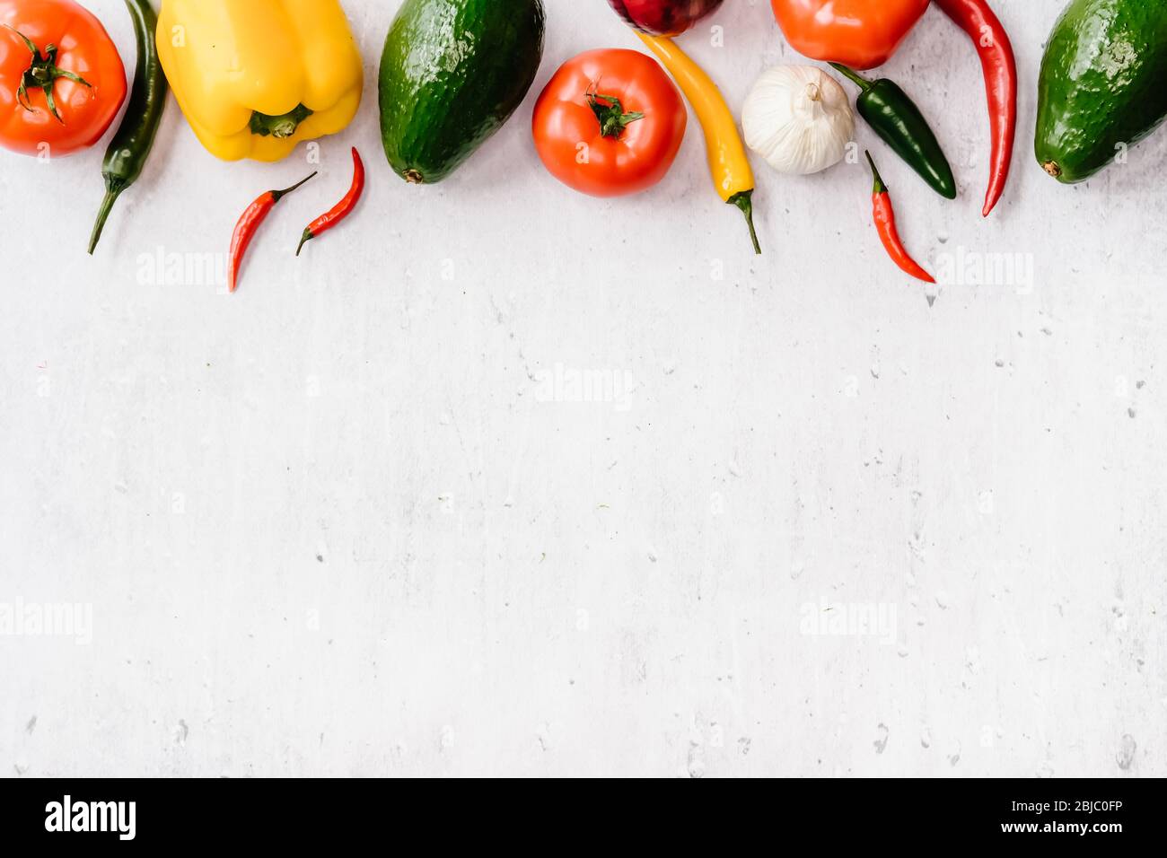 Vegetables frame background Stock Photo - Alamy