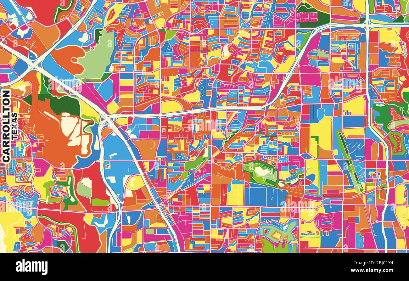 Map of carrollton Stock Vector Images - Alamy