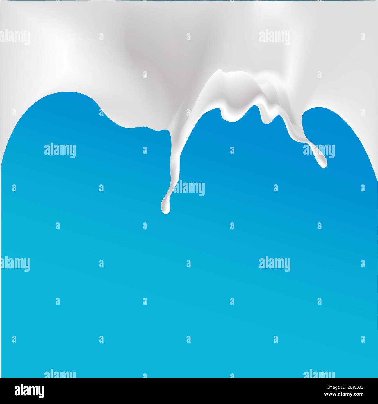 milk splash at the top of the design - vector illustration Stock Vector ...