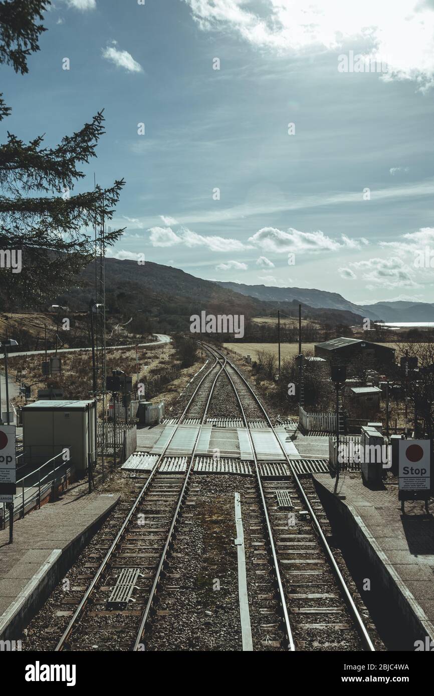 Strathcarron level crossing hi-res stock photography and images - Alamy