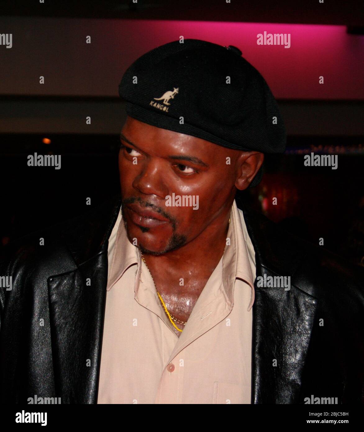 Waxwork model of actor Samuel L Jackson Madame Tussauds London England ...