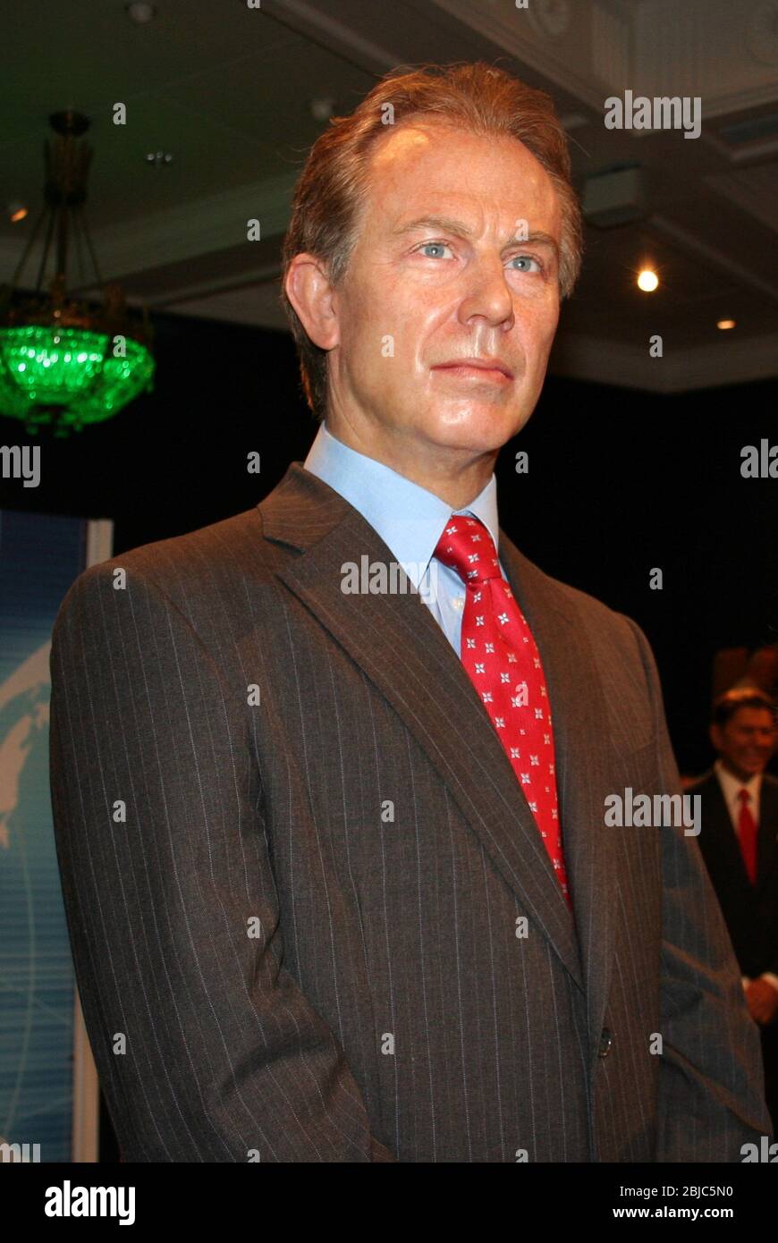 Waxwork model of Tony Blair Madame Tussauds London England UK Stock ...