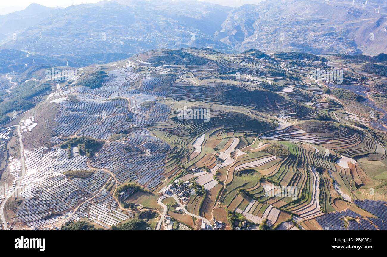 (200429) -- WEINING, April 29, 2020 (Xinhua) -- Aerial photo taken on ...