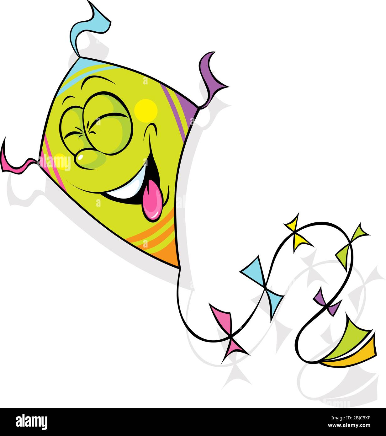 green kite flying - vector illustration Stock Vector Image & Art - Alamy