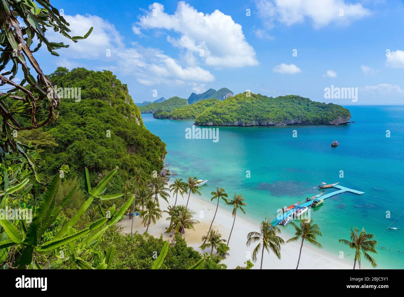 Beautiful scenery at view point of Ang Thong National Marine Park near ...